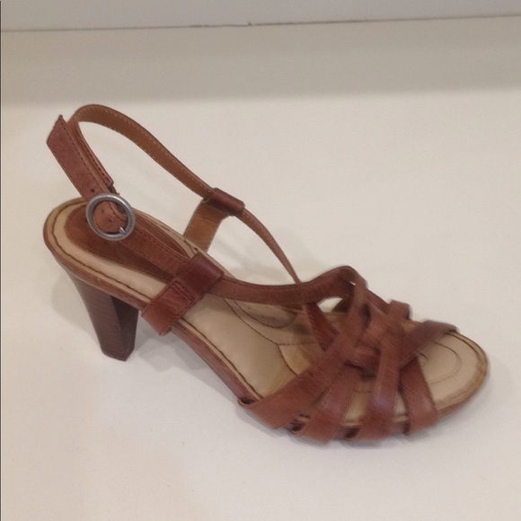 Born Crown | Shoes | Born Crown Tan Strapped High Heel Sandal | Poshmark